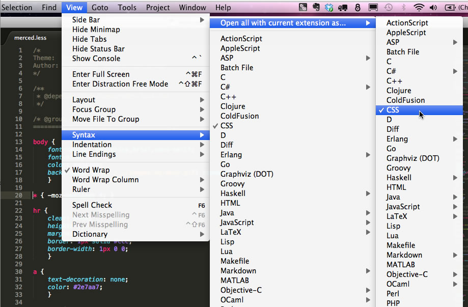 Stephen Steve Withington Sublime Text 2 And Less Syntax Highlighting